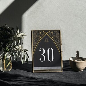 Elegant Great Gatsby Table Numbers, Printable Gatsby Table Numbers ...