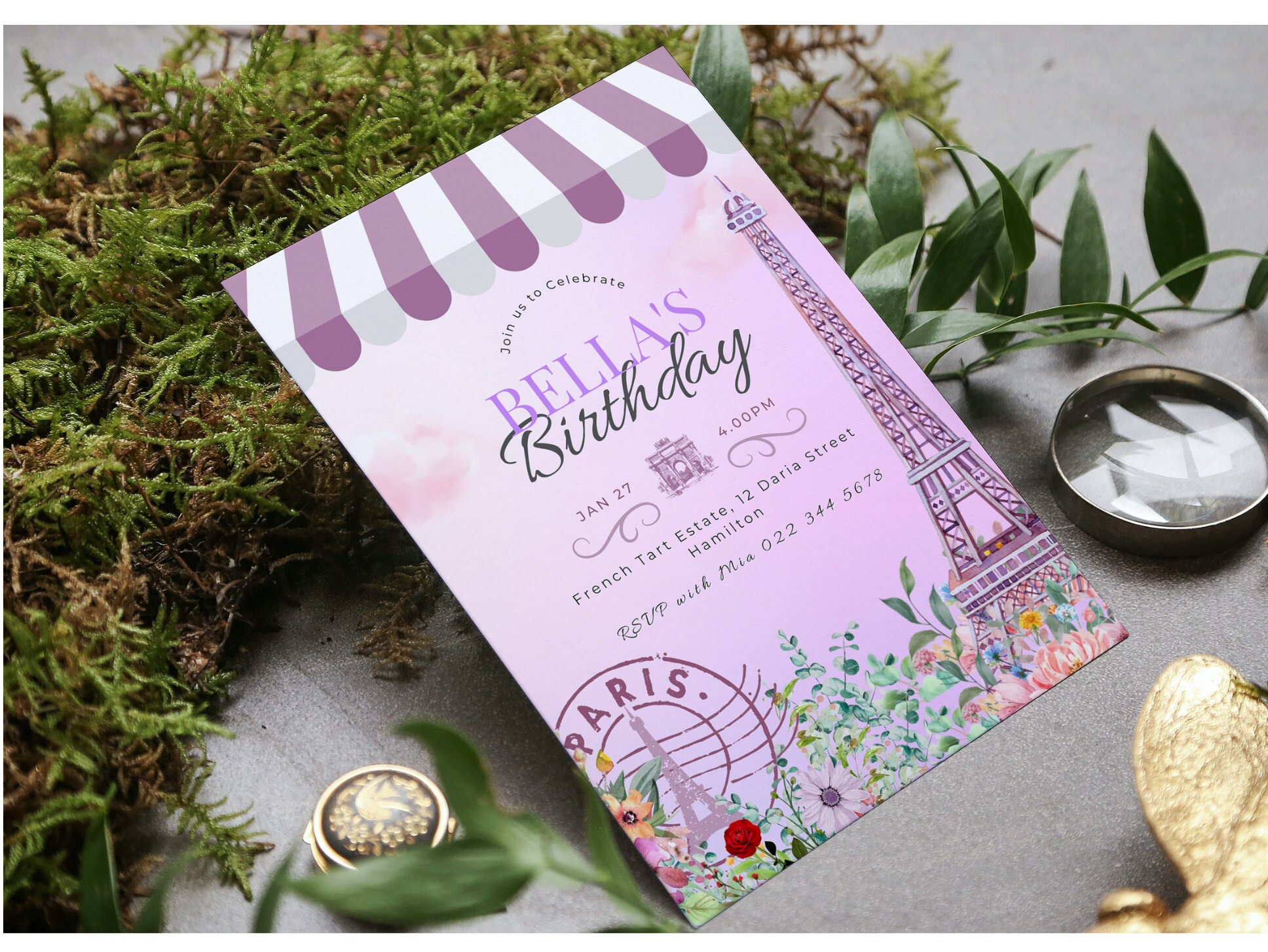 Paris Invitation, Paris Birthday Invitations, Eiffel Tower Invites ...