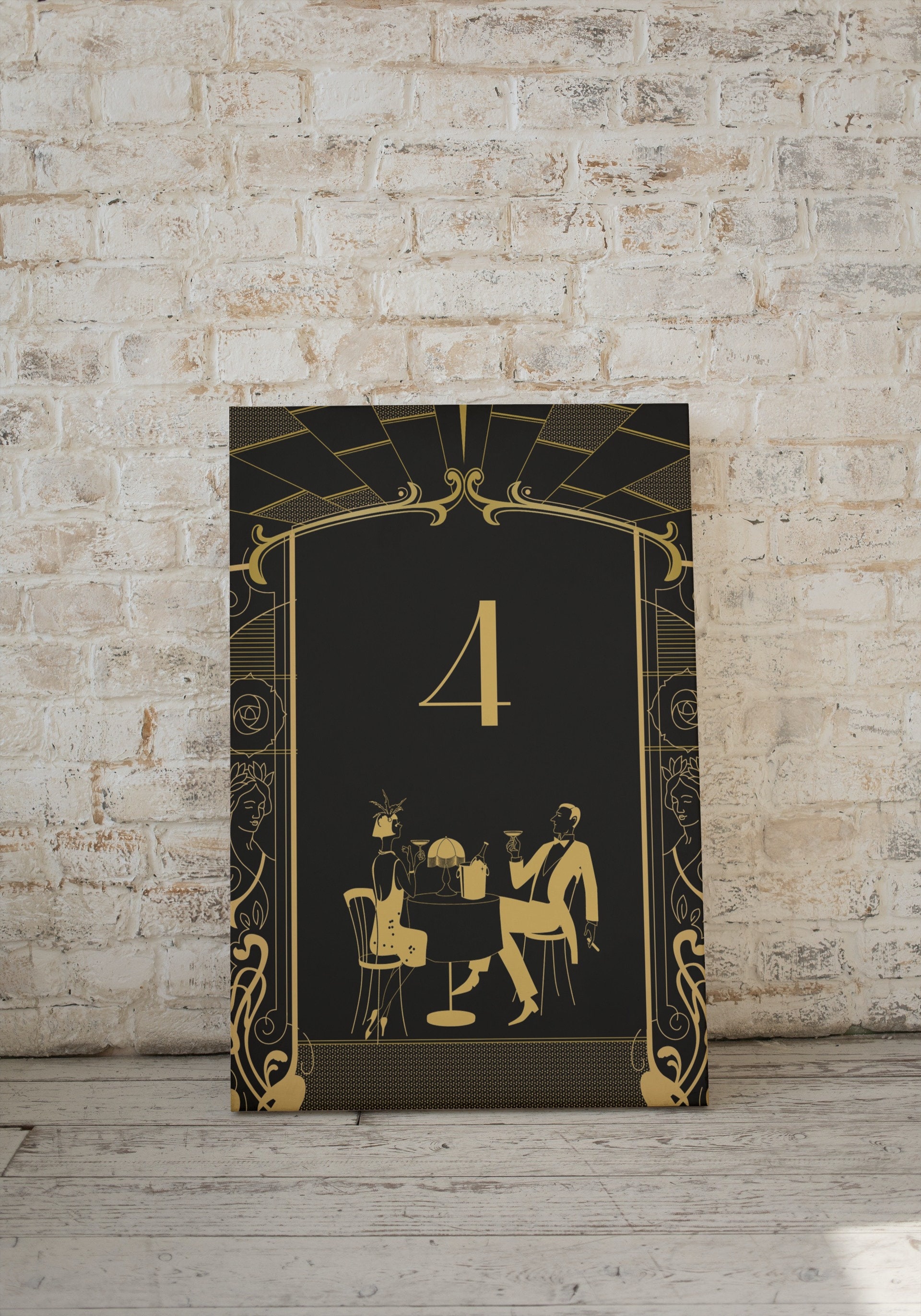 Great Gatsby, Glitz, Art Deco Table Numbers / Printable PDF - Etsy