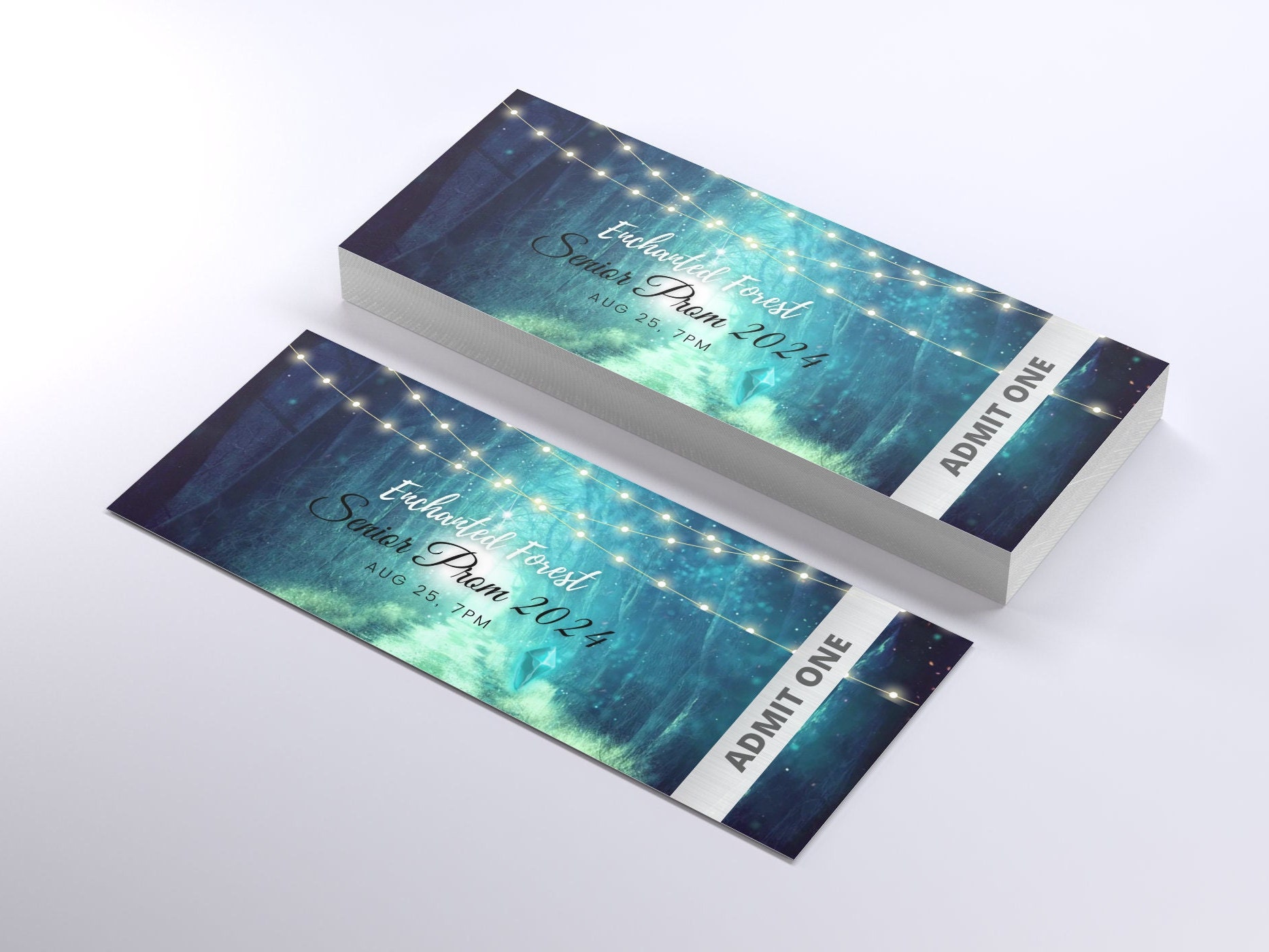 Printable Enchanted Forest Prom Set, Enchanted Prom Invite, Enchanted ...