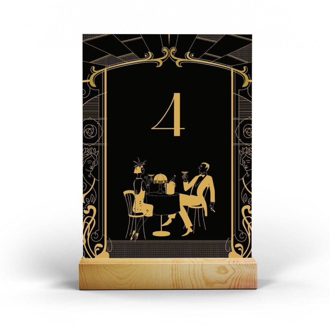 Great Gatsby, Glitz, Art Deco Table Numbers / Printable PDF - Etsy