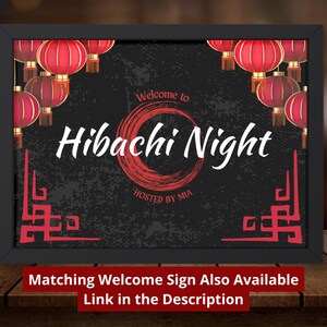 Elegant Hibachi Party Invitation, Hibachi Birthday Dinner Invite ...