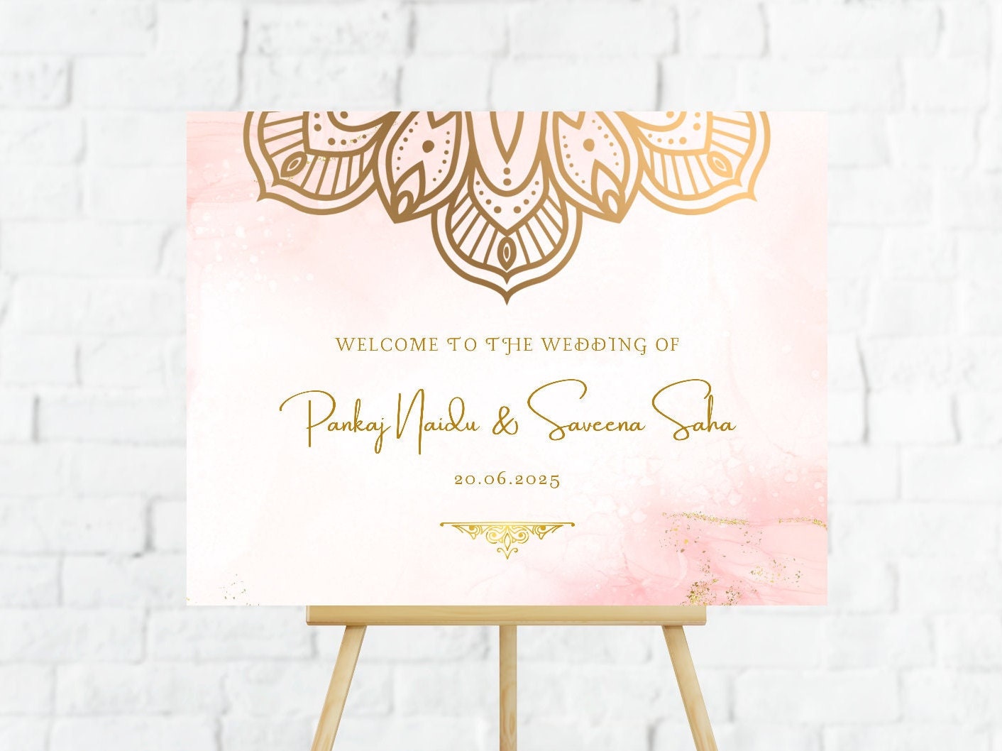 Indian Wedding Welcome Signs Set of 3 Hindu Wedding Sign - Etsy