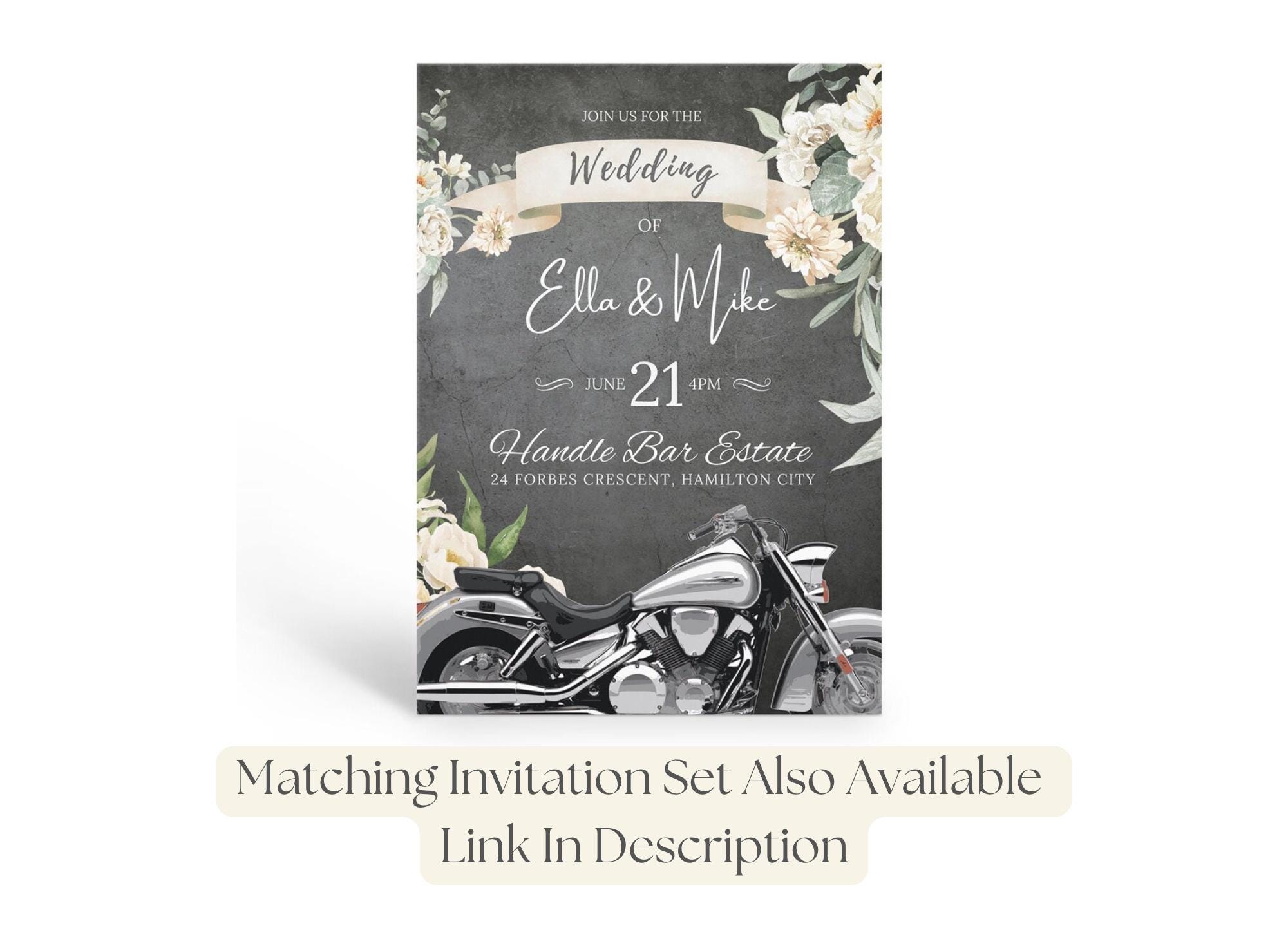 Motorbike Wedding Seating Chart, Motorcycle Wedding Seating Plan Bundle ...