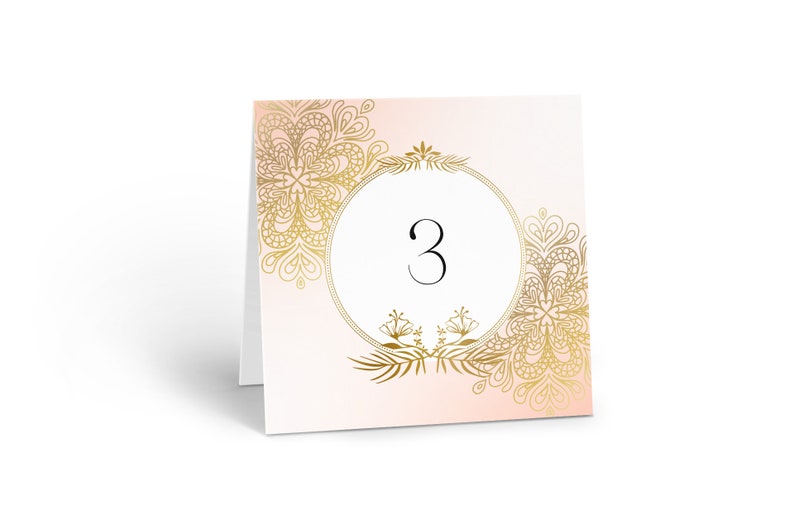Pastel Indian Wedding Table Numbers PDF, Printable Wedding Table ...
