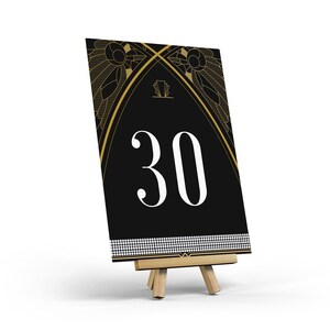 Elegant Great Gatsby Table Numbers, Printable Gatsby Table Numbers ...