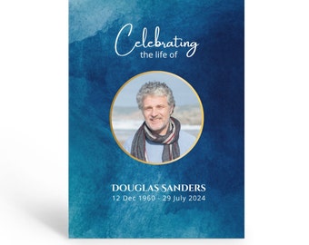 Funeral Program Ocean Theme - Etsy