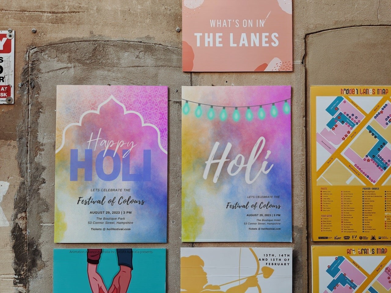 Holi Festival Poster Template, Holi Celebration Printable Poster, Color ...
