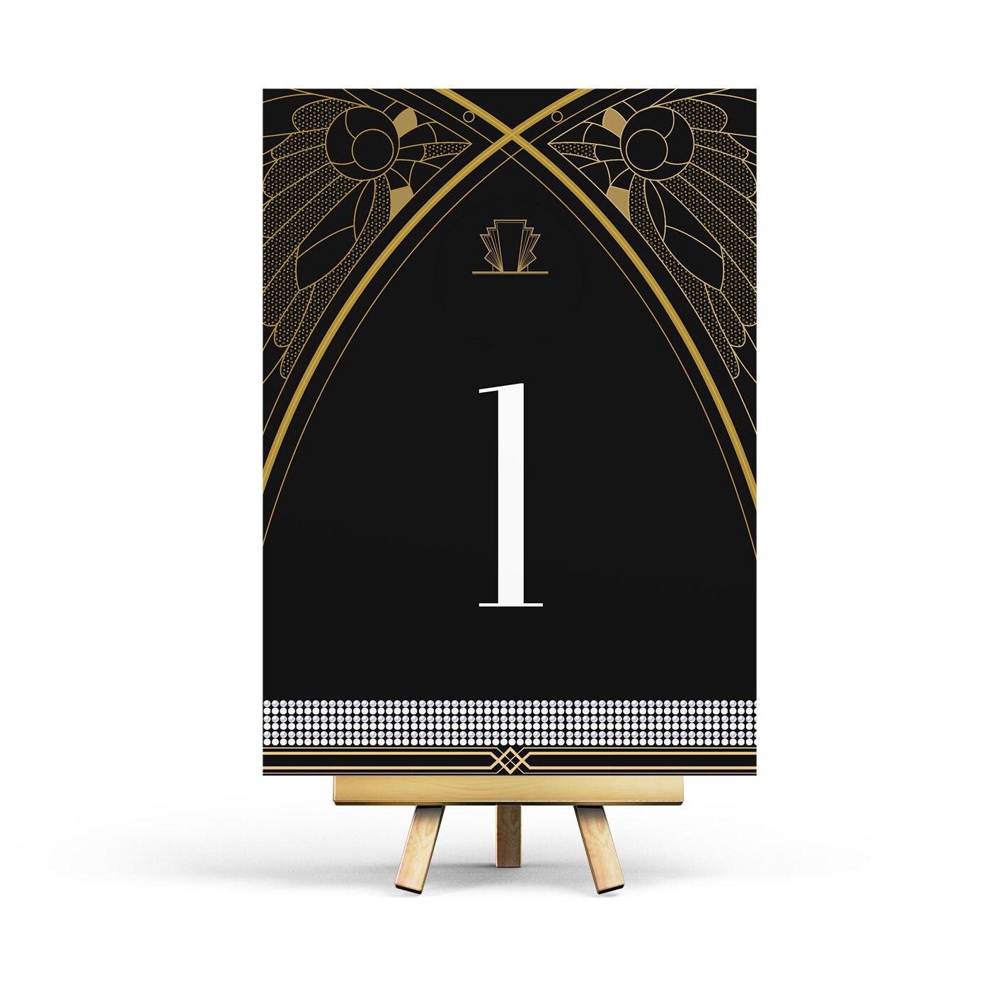 Elegant Great Gatsby Table Numbers, Printable Gatsby Table Numbers ...