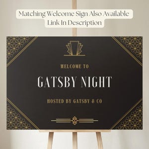 Great Gatsby Invitation, Gold Black Art Deco Invite, Roaring 20s Party ...