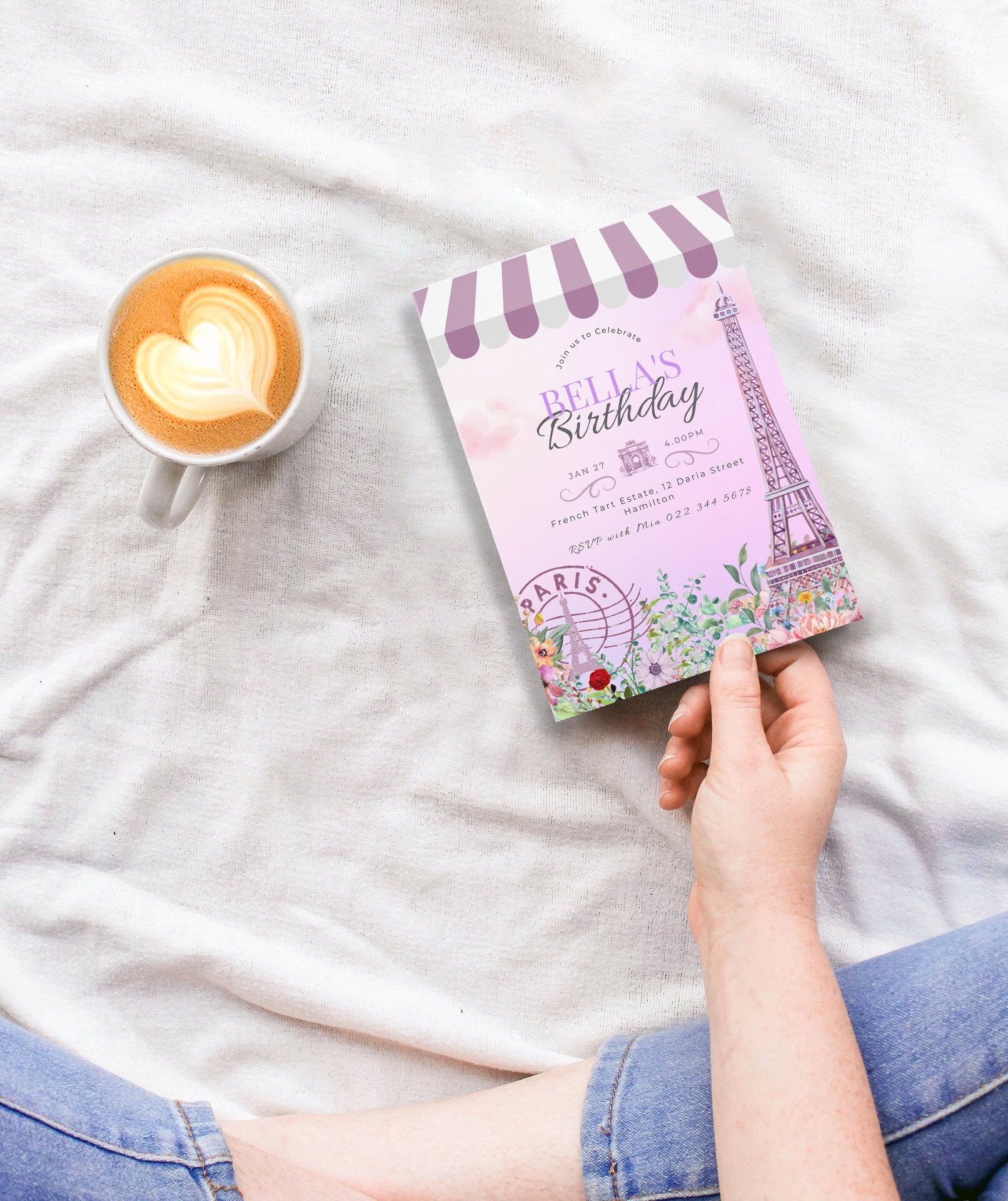 Paris Invitation, Paris Birthday Invitations, Eiffel Tower Invites ...