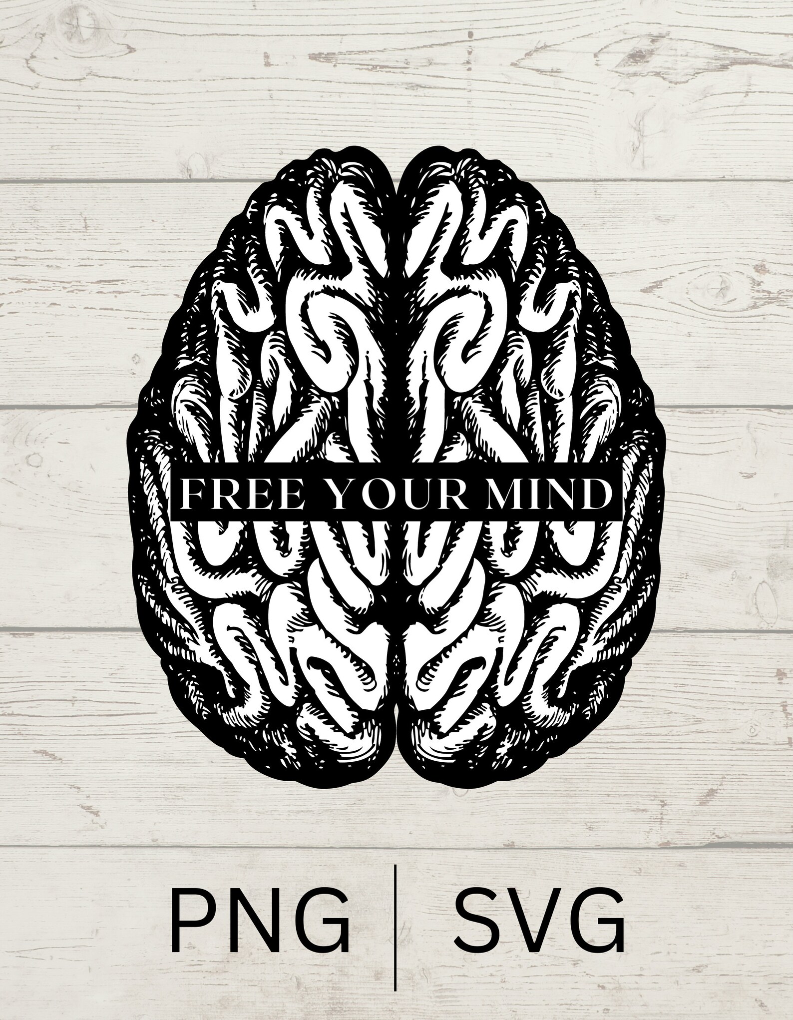 Free Your Mind SVG Free Your Mind PNG Brain Svg Brain Png - Etsy