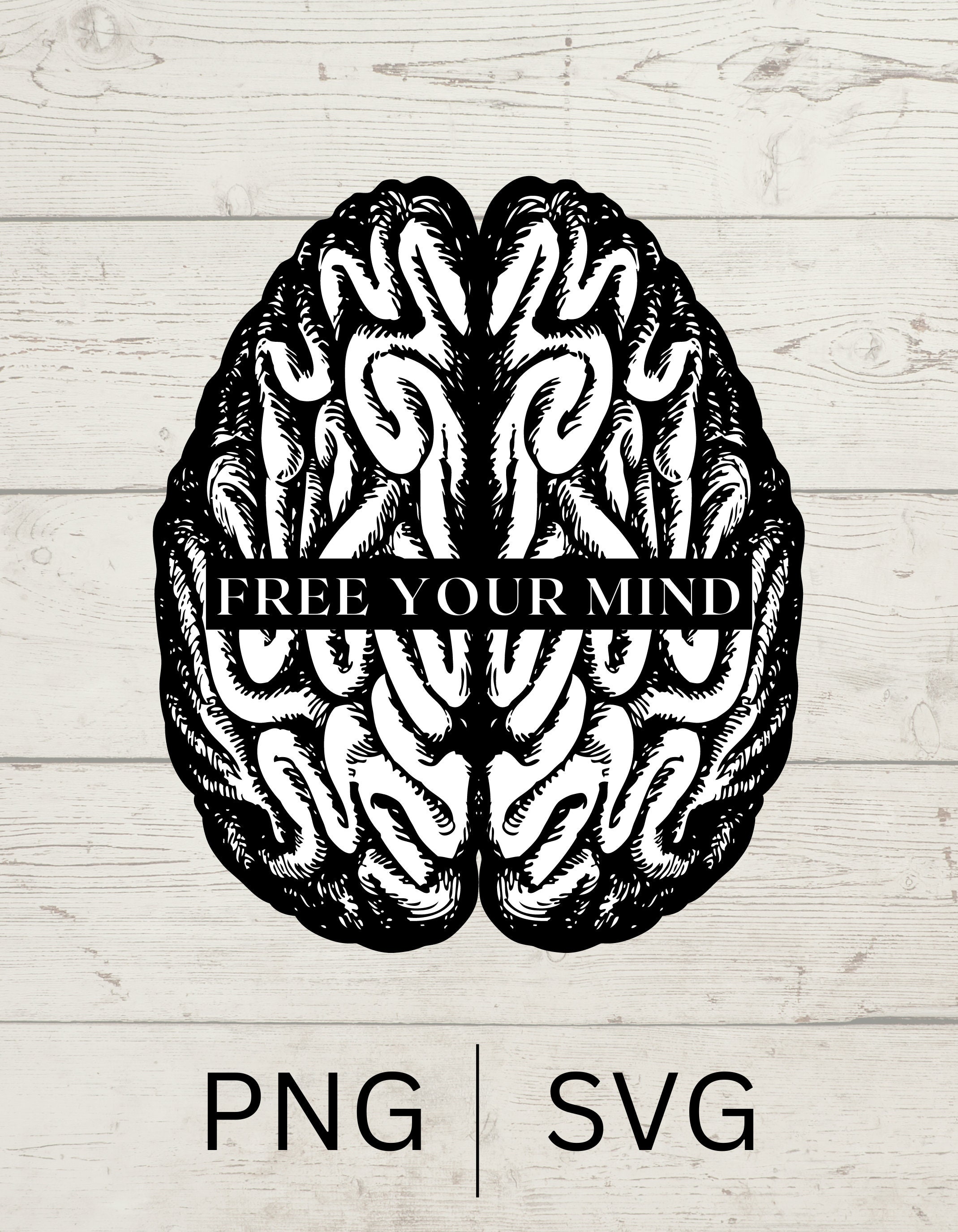 Free Your Mind SVG Free Your Mind PNG Brain Svg Brain Png - Etsy
