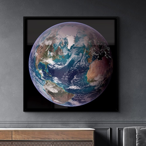 Blue Marble NASA Earth Canvas/poster Art the View of Earth - Etsy