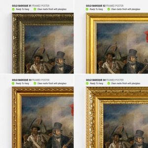 Eugène Delacroix Liberty Leading the People Canvas/poster Art ...