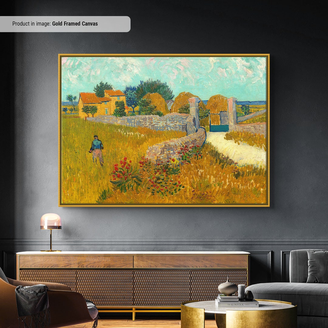 Vincent Van Gogh Wall Art: Enclosed Field With Ploughman Print - Etsy