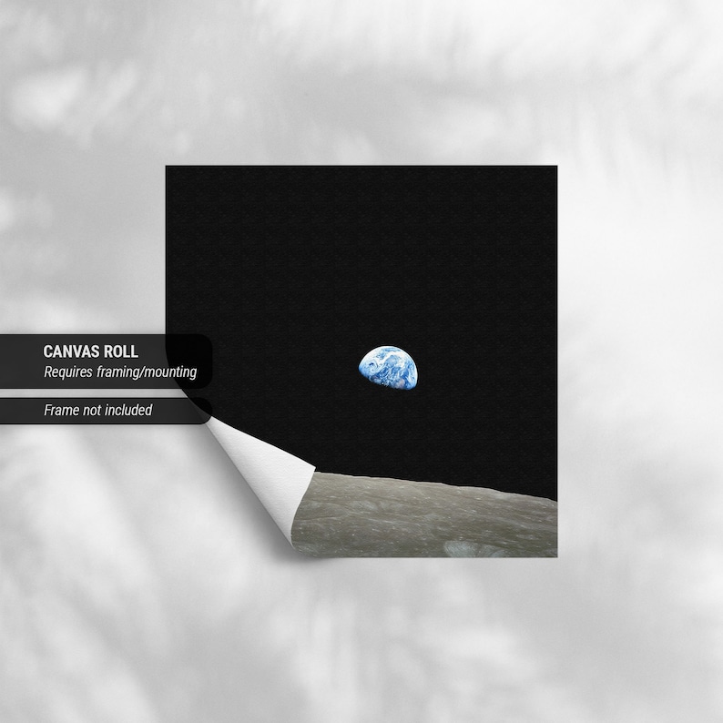 Earthrise Apollo 8 NASA Canvas/poster Art Image of Earth From - Etsy