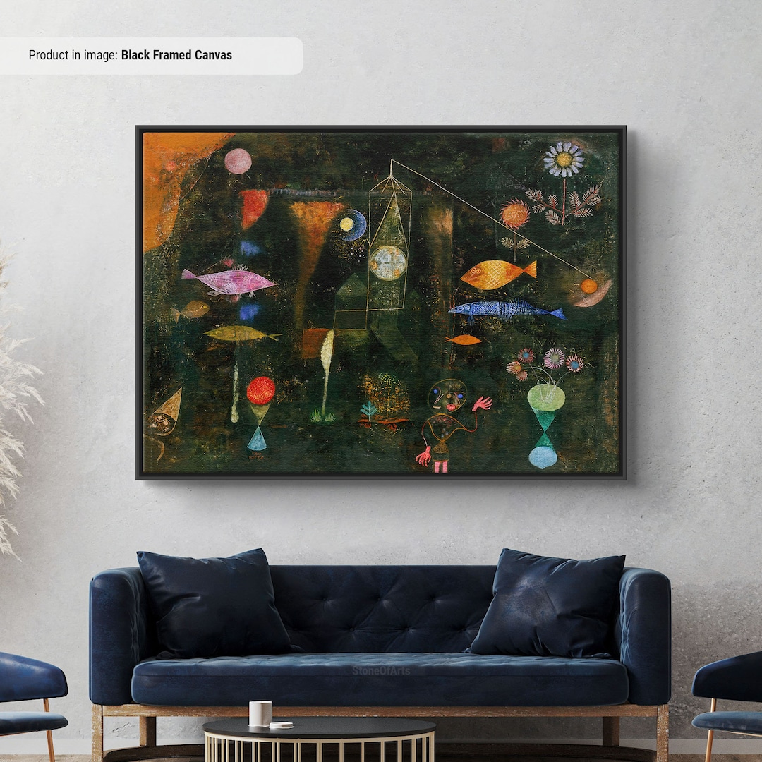 Paul Klee Fish Magic Art Reproduction, Abstract Canvas Print - Etsy