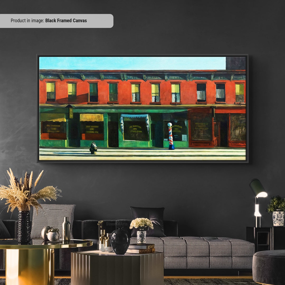 Edward Hopper Early Sunday Morning Canvas/poster Art Reproduction ...