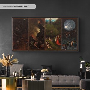 Hieronymus Bosch Visions of the Hereafter Polyptych Canvas/poster Art ...
