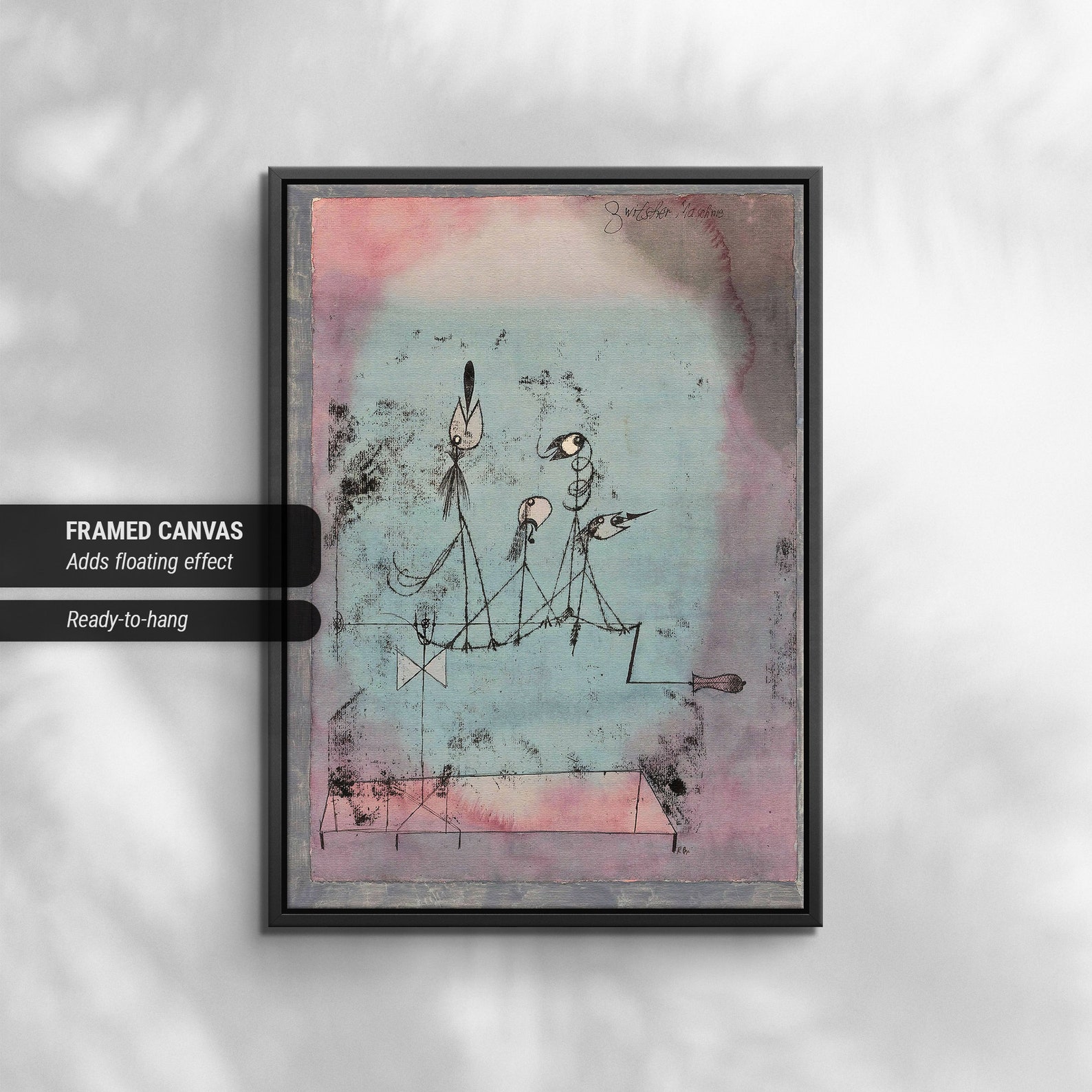 Paul Klee Twittering Machine Canvas/poster Art Reproduction - Etsy