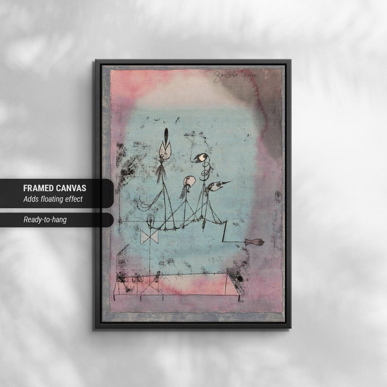 Paul Klee Twittering Machine Canvas/poster Art Reproduction - Etsy