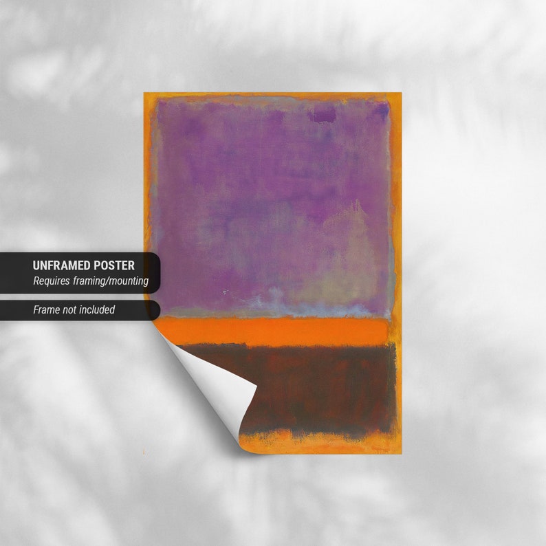 Mark Rothko Untitled 1952 Canvas/poster Art Reproduction - Etsy