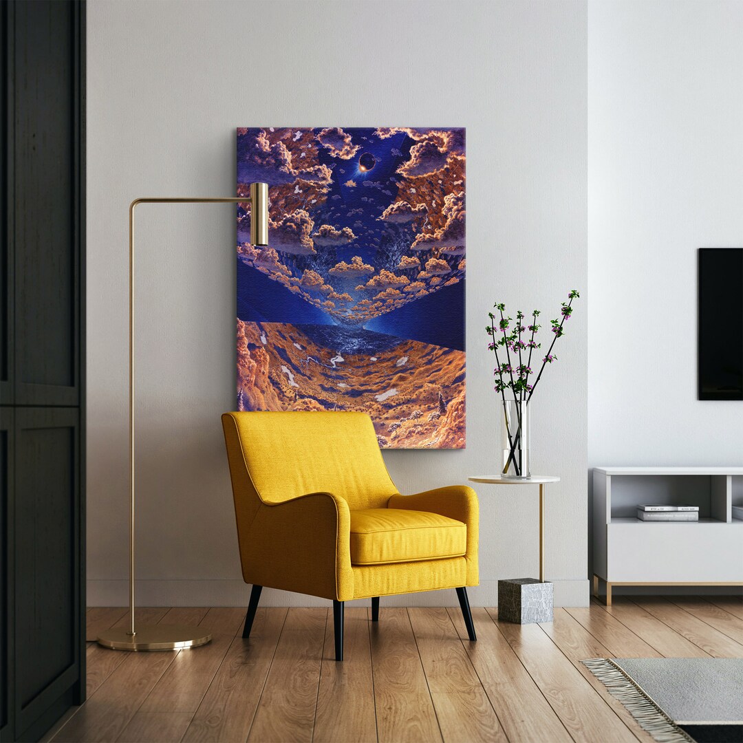 NASA O Neill Cylinder I Canvas/poster Art, Science Fiction Wall Art ...