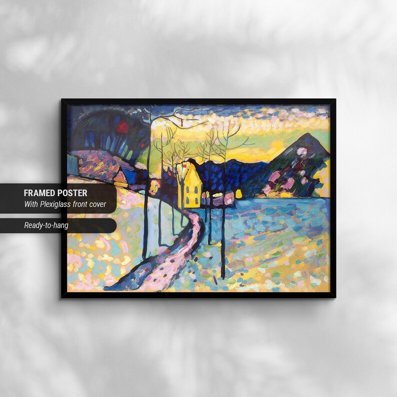 Wassily Kandinsky Winter Landscape Canvas/poster Art | Etsy