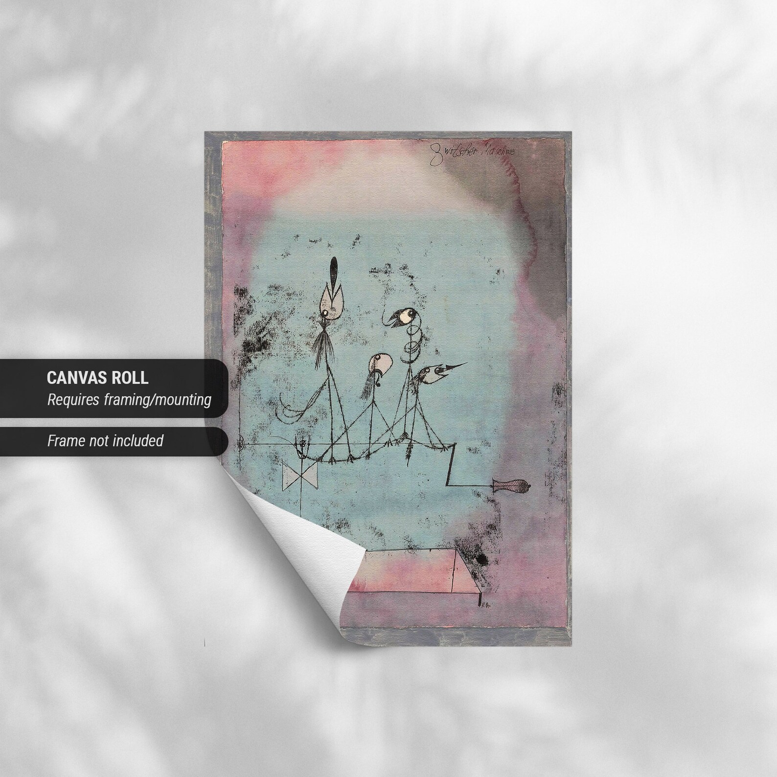 Paul Klee Twittering Machine Canvas/poster Art Reproduction - Etsy