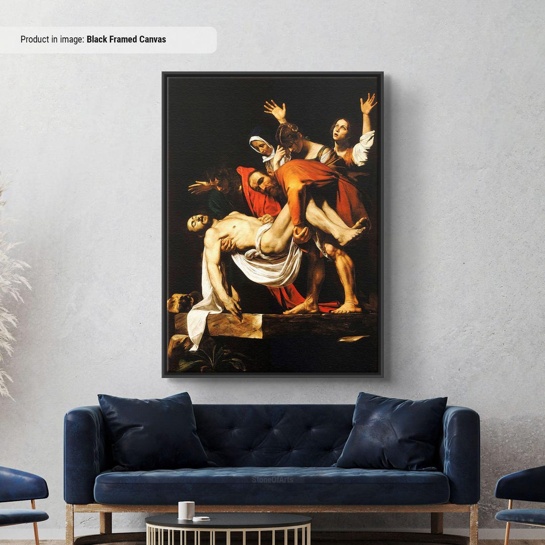 Caravaggio the Entombment of Christ Canvas: Renaissance Baroque Art - Etsy