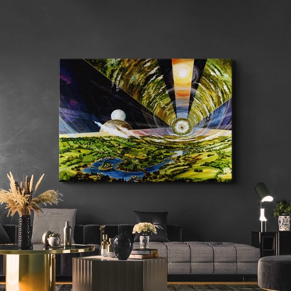 NASA O Neill Cylinder IV Canvas/poster Art Science Fiction | Etsy