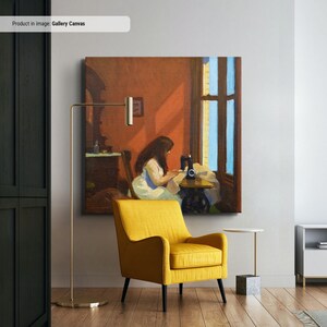 Edward Hopper Girl at Sewing Machine Canvas/poster Art Reproduction ...