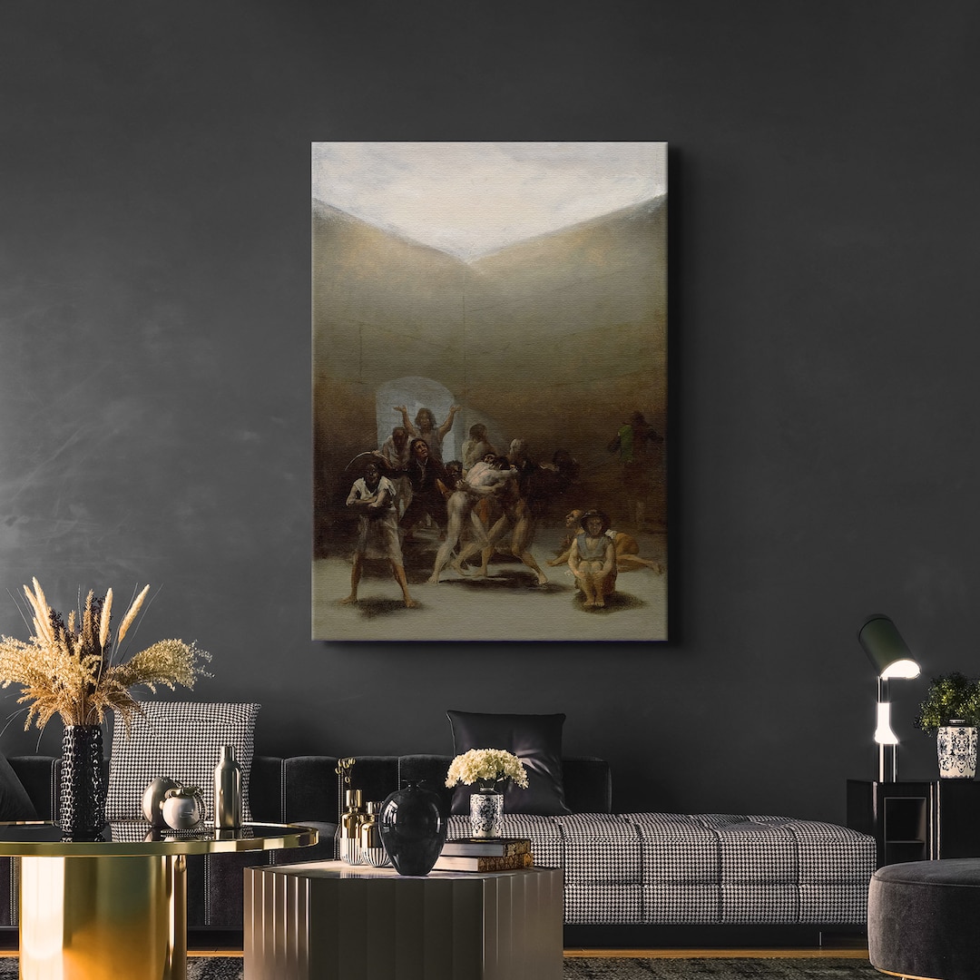 Francisco Goya Yard With Lunatics Canvas/poster Art Reproduction ...