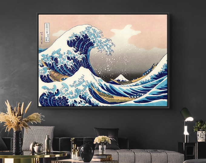 The Great Wave off Kanagawa by Hokusai - Button Down Tee - Japanese ...