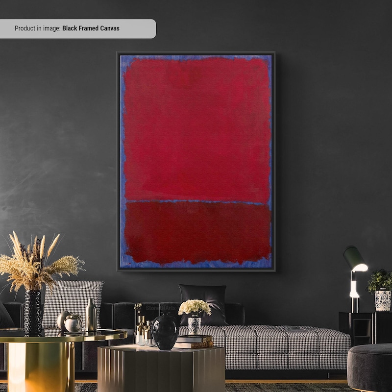 Rothko Red Horizontal - Etsy