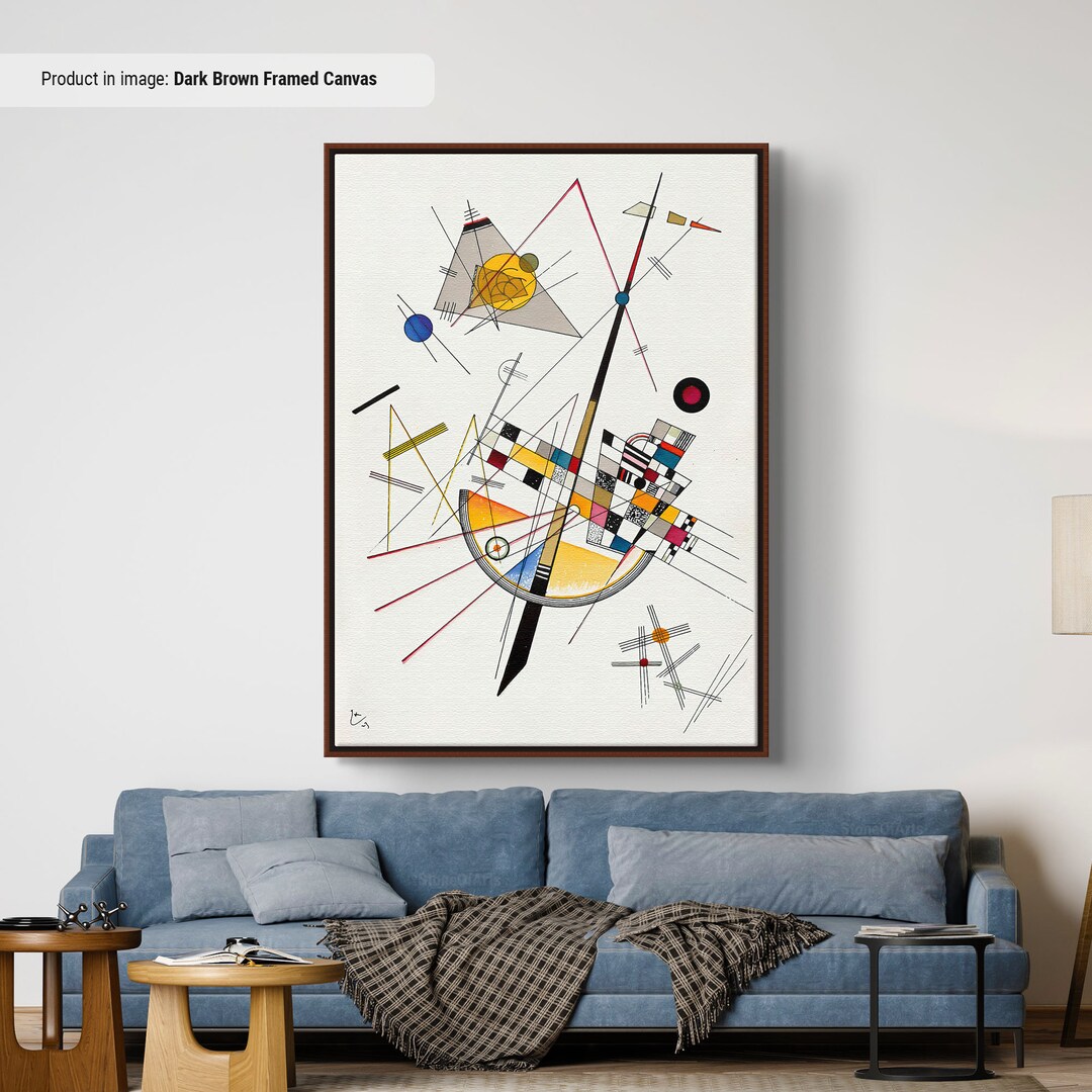 Wassily Kandinsky Delicate Tension No 85 Canvas/poster Art Reproduction ...