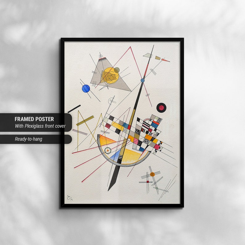 Wassily Kandinsky Delicate Tension No 85 Canvas/poster Art - Etsy