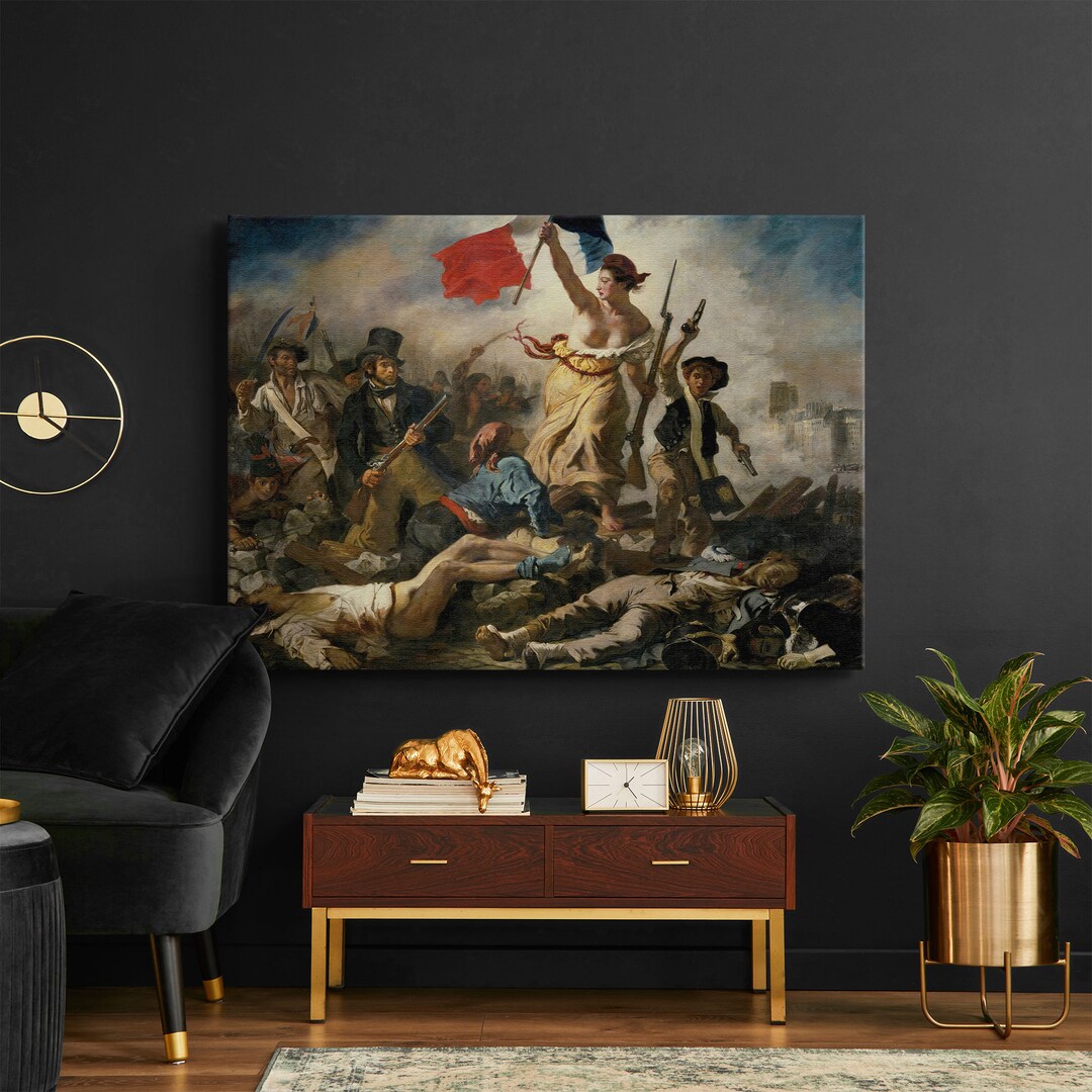 Eugène Delacroix Liberty Leading the People Canvas/poster Art ...