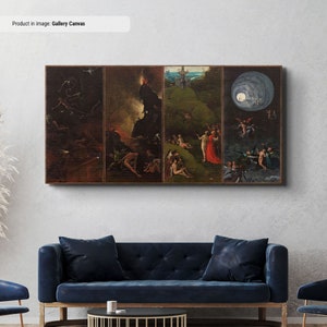 Hieronymus Bosch Visions of the Hereafter Polyptych Canvas/poster Art ...