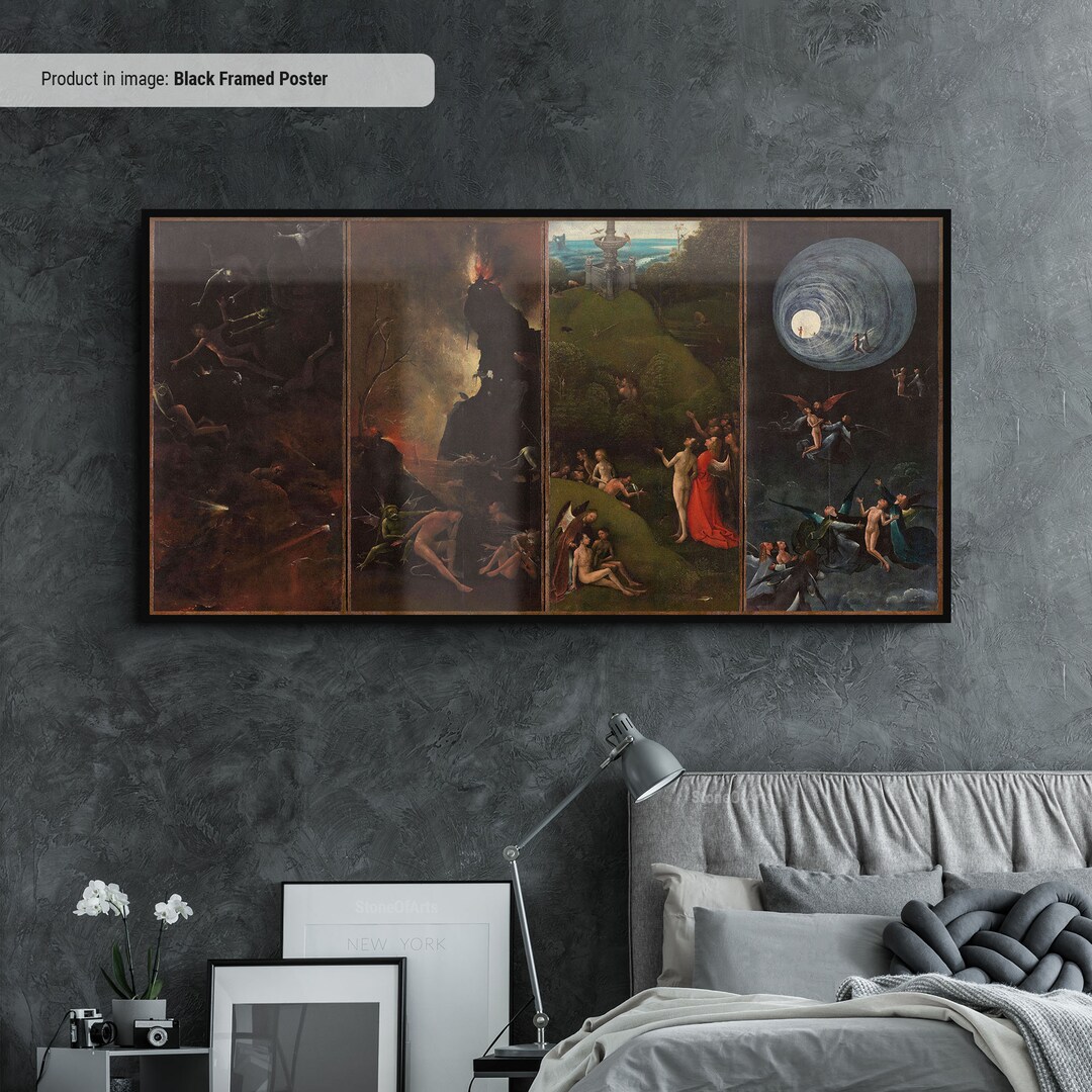 Hieronymus Bosch Visions of the Hereafter Polyptych Canvas/poster Art ...