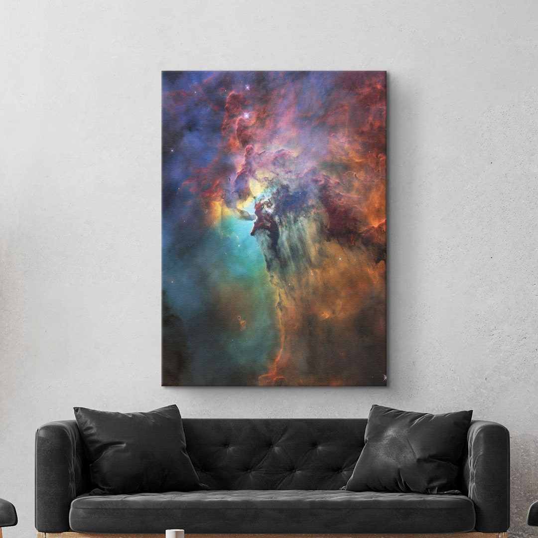 The Lagoon Nebula Canvas/poster Art, NASA Hubble Space Telescope, Space ...