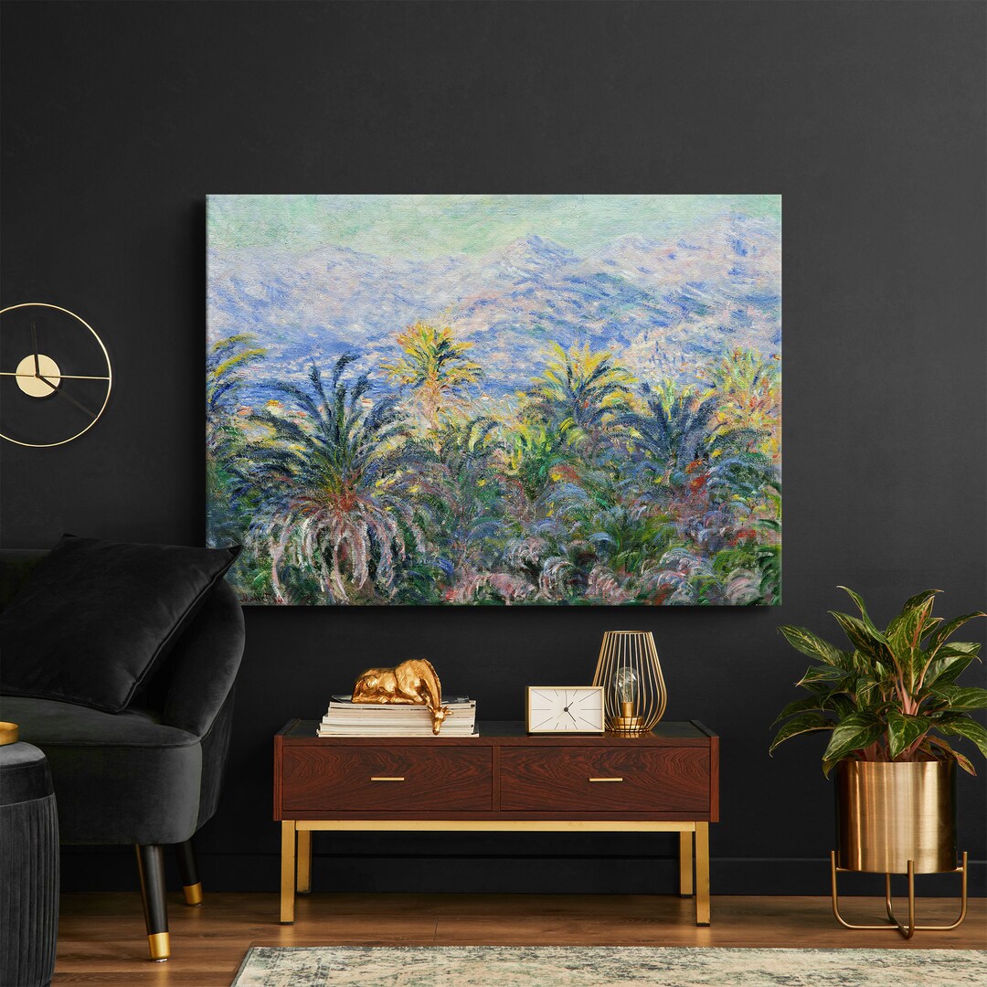 Claude Monet Palm Trees at Bordighera Canvas/poster Art - Etsy