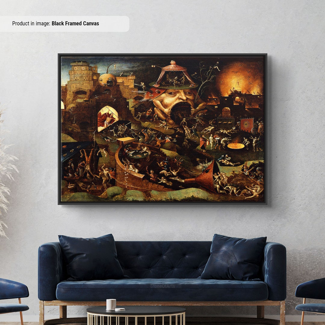 Hieronymus Bosch Christ in Limbo Canvas/poster Art Reproduction ...