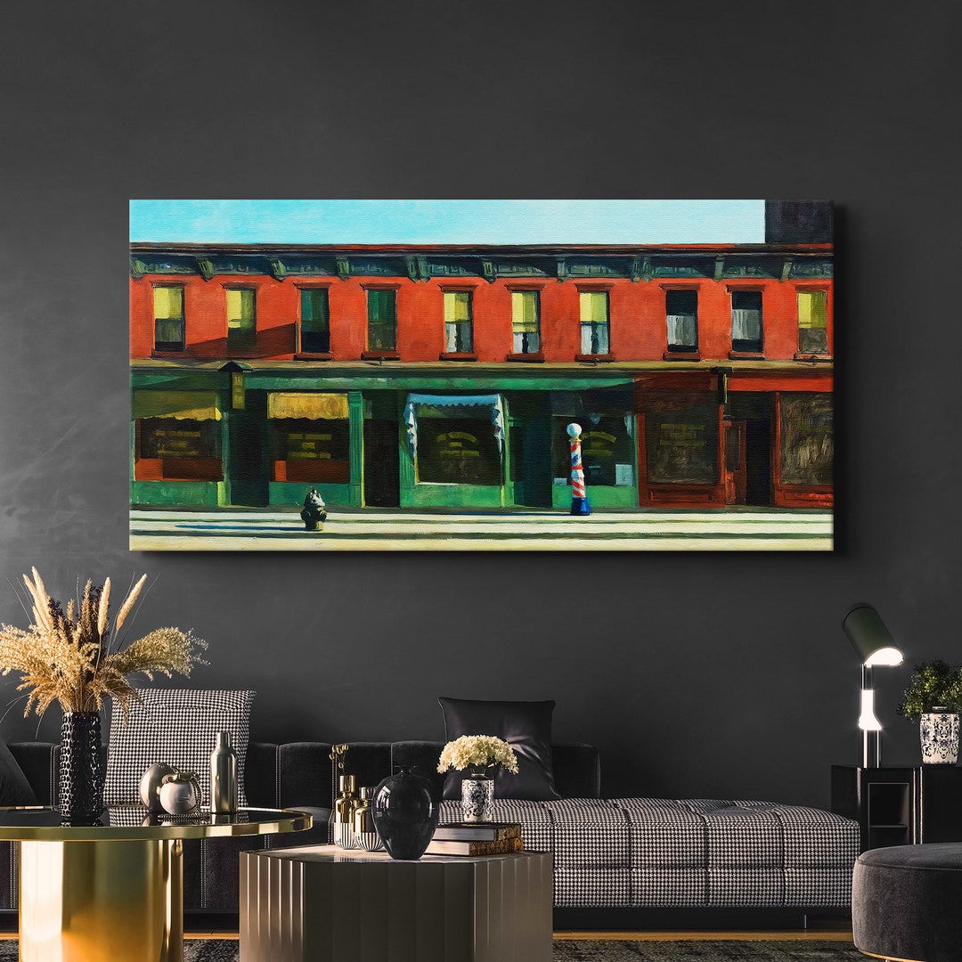 Edward Hopper Early Sunday Morning Canvas/poster Art Reproduction ...
