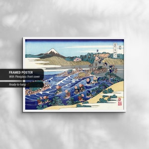 Hokusai Fuji From the Minobu River Canvas/poster Art - Etsy