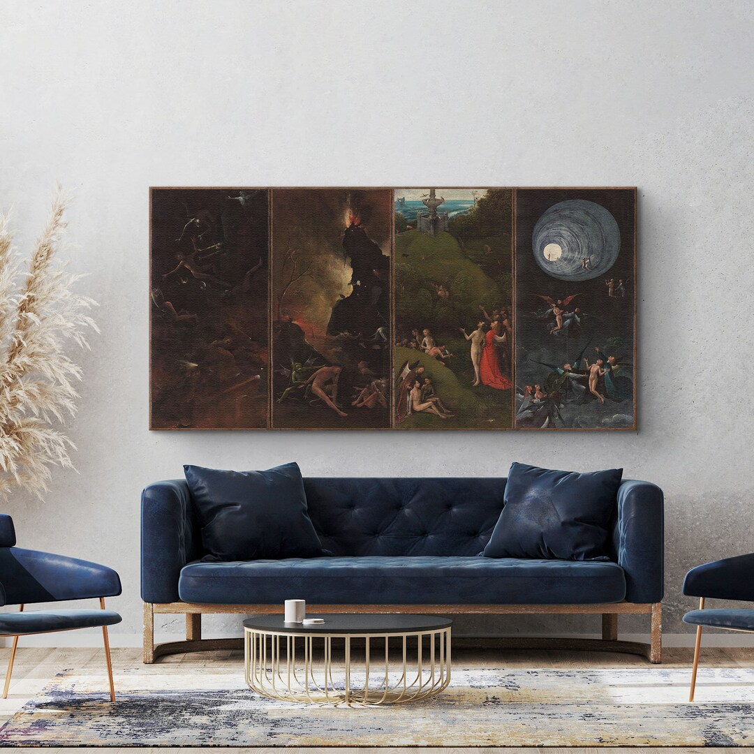 Hieronymus Bosch Visions of the Hereafter Polyptych Canvas/poster Art ...