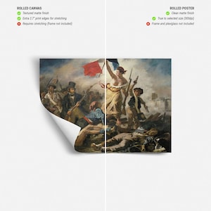 Eugène Delacroix Liberty Leading the People Canvas/poster Art ...