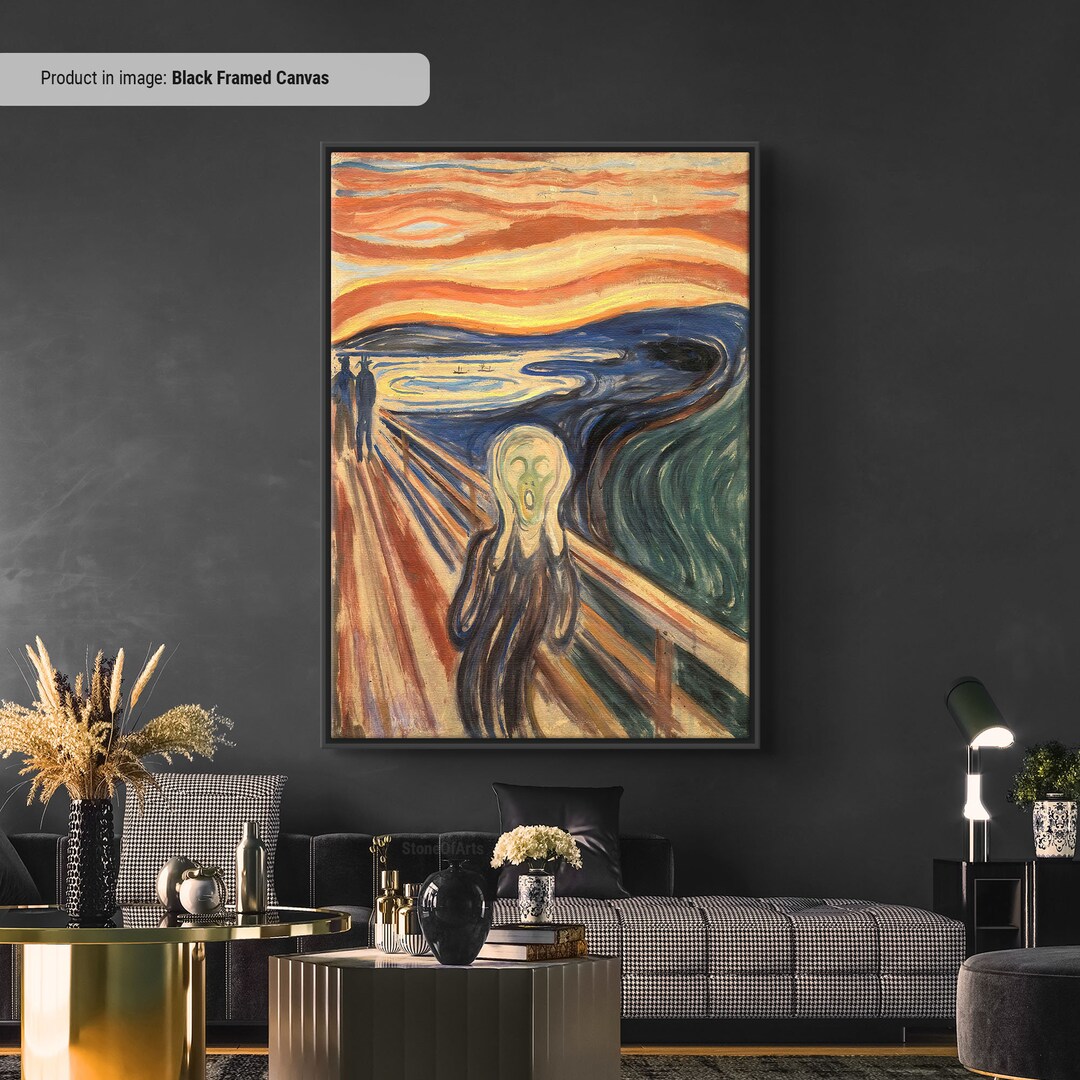 Edvard Munch the Scream Canvas/poster Art Reproduction, Munch ...
