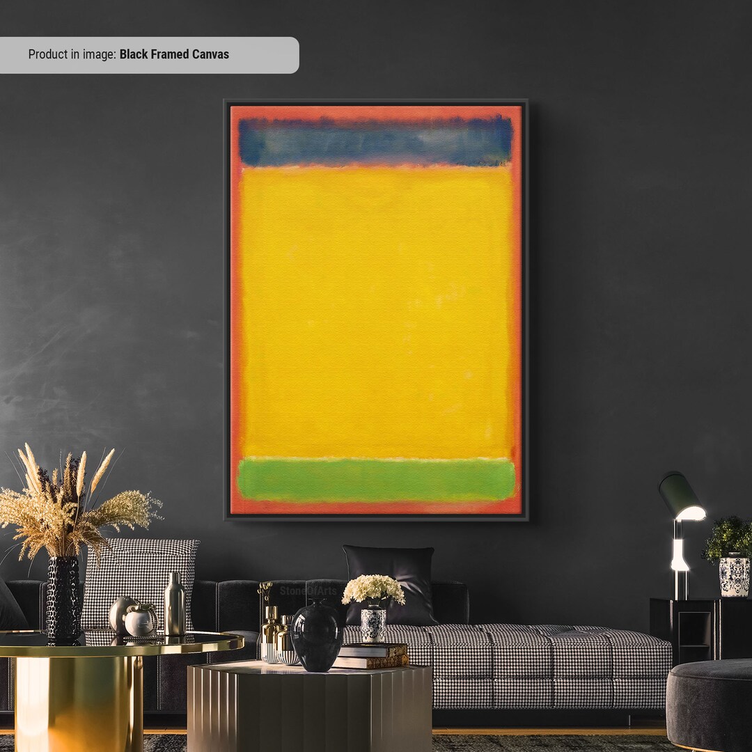 Mark Rothko Blue, Yellow Green Canvas/poster Art Reproduction, Rothko ...